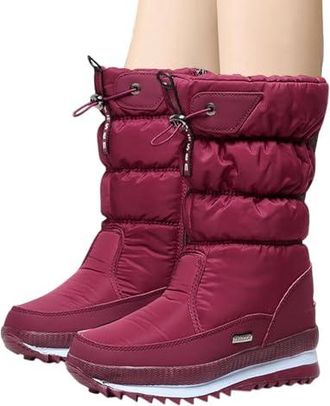 Generico Bottes de neige pour femmes, Bottes de neige pour femmes | Bottes dhiver mi-mollet pour lextérieur | Bottines dextérieur imperméables, bottines courte