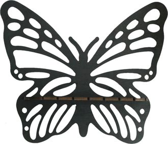 Generico Schmetterlings-Eckregal - Ausstellungsregal aus Holz | Holzregale mit Schmetterlingsst&auml;nder | schwebendes Schmetterlingsregal | Dekorationsst&auml;nder