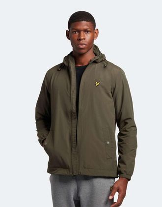 Lyle & Scott Veste &agrave; capuche zipp&eacute;e - Olive-Vert