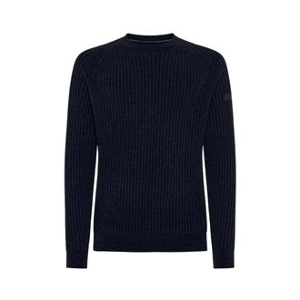 Roberto Ricci Design Gerippter Rundhalsausschnitt-Pullover aus Chenille - - Knitwear - Herren - Blau - 2XL