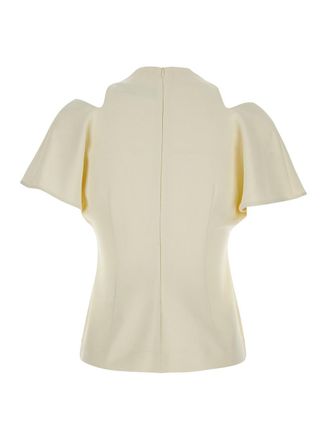 Federica Tosi Womens Blouse Cady White Polyester Top
