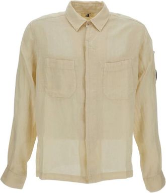 C.P. Company C.p. Company, Homme, Chemises, Beige, Taille: S Lino Shirt