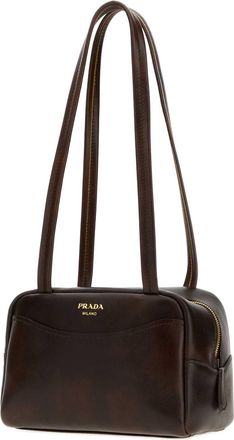 Prada Pelle Shoulder Bag - Brown