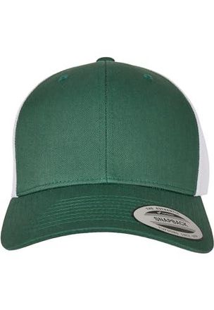 Flexfit Casquette de Baseball Unisexe, Opaque, Vert/Blanc, Taille Unique