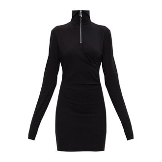 The Attico Rollkragenkleid - - Dresses - Damen - Schwarzk - S