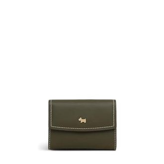 Radley London London Liverpool Gardens Portefeuille en cuir pour femme avec rabat Taille M Aiguille de pin