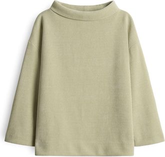 OPUS Damen Sweatshirt | GOHEME Regular in feiner Waffelstruktur Soft Matcha, 44