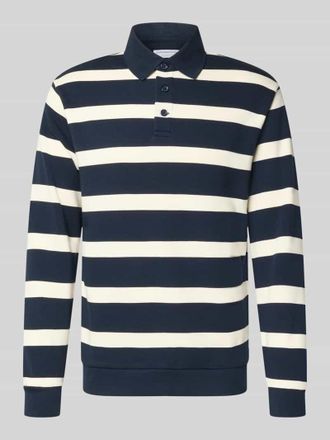 Lindbergh Relaxed Fit Poloshirt mit Streifenmuster
