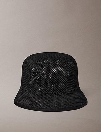 Calvin Klein Bob en maille avec logo embl&eacute;matique