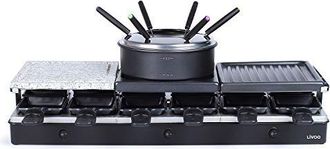 Livoo Appareil À Raclette + Fondue 12 Personnes 1650w - DOC234