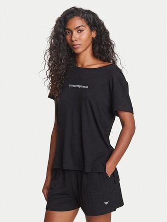 Emporio Armani T-Shirt EW000780 AF12192 UC001 Schwarz Regular Fit