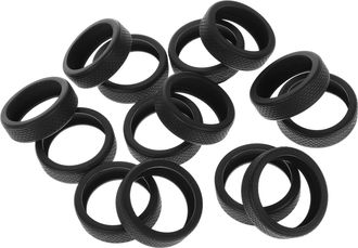 Yardwe 14 Stück Teiliges Silikon Radschutz Koffer Schutzkappen Gepäckschutz Anti Kratzer Stoßdämpfend Leise Radabdeckungen für Reisekoffer Schwarz