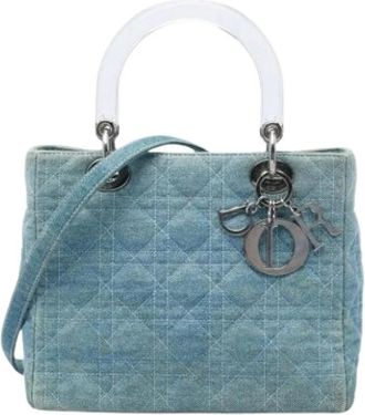 Dior Pre-owned Lady Satchel - - Pre-owned - Damen - Blau - ONE SIZE