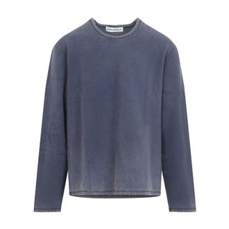 Our Legacy Double Lock U Neck - - Sweatshirts & Hoodies - Herren - Blau - M