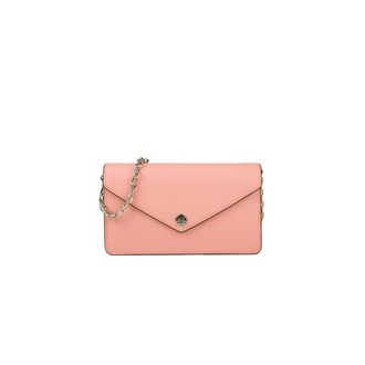 Michael Kors Femme, Sacs, Rose, Taille: ONE Size Petit sac bandouli&egrave;re enveloppe en cuir Saffiano