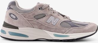 New Balance 991 suede and mesh running sneakers - NEW BALANCE - gender_Man