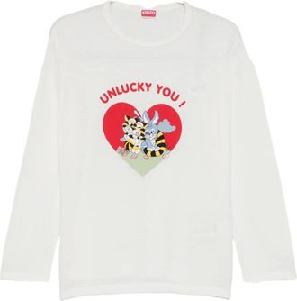 Kenzo Femme, Tops, Blanc, Taille: 36 FR T-shirt Fg52Tl3034Sk 02