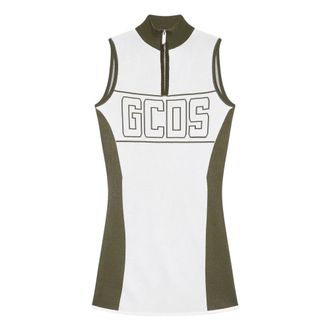 GCDS Band Logo Half Zip Mini Dress - - Tops - Damen - Mehrfarbig - XS