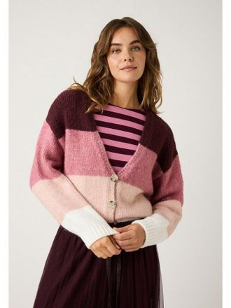 More & More Cardigan weiche Streifen-Kuschelstrickjacke