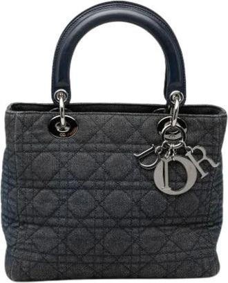 Dior Pre-owned Lady Dior Satchel - Femme - Pre-owned - Bleu - Taille: ONE Size