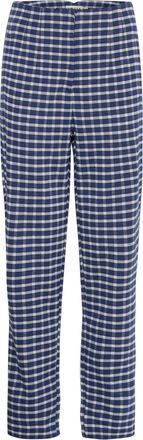Ichi IHKATE Damen Hose Stoffhose Regular fit, Gr&ouml;&szlig;e:XS, Farbe:Medieval Blue Check (204151)