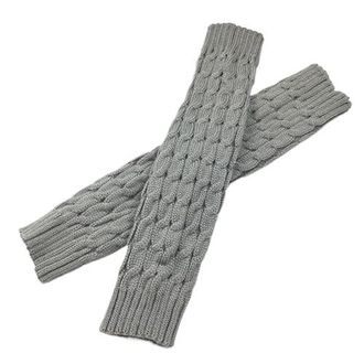 Generic Genouill&egrave;res et jambi&egrave;res pour femmes en automne et en hiver, gris clair, M