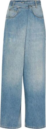Maison Margiela Wrap Wide-leg Jeans - - Jeans - Damen - Blau - W26