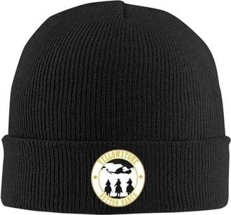 Generic Chapeau dHomme, Cow-Boys &agrave; Cheval, paysages Western, &eacute;toiles. Hommes, Femmes Bonnet tricot&eacute; Unisexe Bonnet Pull Chaud Hiver Chaud de No&euml;l