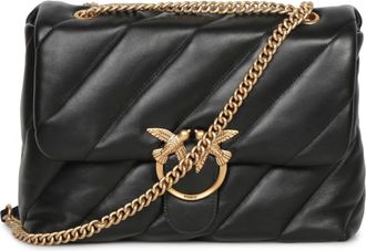 Pinko Pinko, Femme, Sacs, Noir, Taille: ONE Size Big Love Bag Puff Maxi Quilt