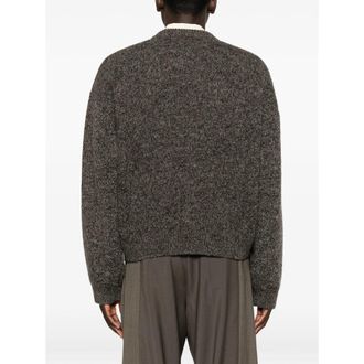 Magliano Patchwork Intarsia Wool Cardigan - Brown