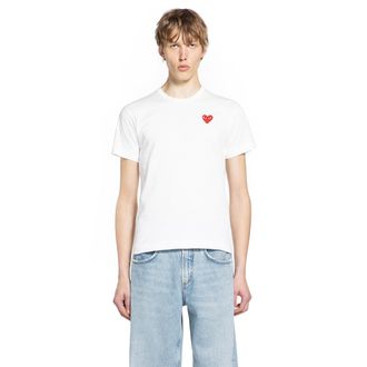 Comme Des Gar&ccedil;ons Heart Cotton T-Shirt