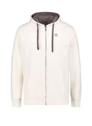 North Sails Herren Sweatjacke beige Baumwolle unifarben