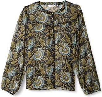 Nafnaf LEMERIDIEN C1 Chemise, MERIDIEN Bleu Marine, 38 Femme