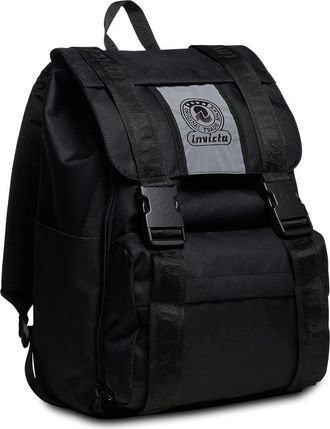 Invicta Rucksack, Tagespack, Daypack, mit Laptopfach für Ausflüge, Pendeln, Büro Uni, Damen, mit Trinkflaschenfach und Schlüsselring, recyceltes Material, sch