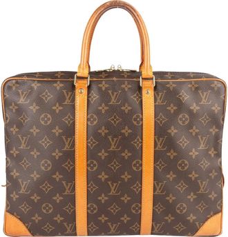Louis Vuitton Crossbody Bags - Louis Vuitton Canvas Monogram Porte Documents Busi - Gr. unisize - in Braun - f&uuml;r Damen