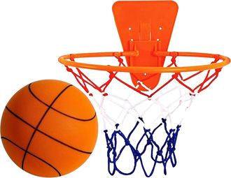 Generic Leiser Basketballkorb im Innenbereich: Basketball im Innenbereich mit Ring, ger&auml;uscharmer, weiche R&uuml;ckprallausr&uuml;stung, kein inneres Spiel des Sportbal