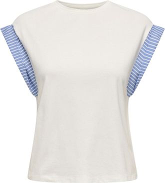 Only Onldawn Life S/S O-Neck Mix Top JRS