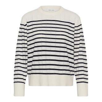 Part Two Rundhals-Strickpullover - - Knitwear - Damen - Wei&szlig; - 2XL
