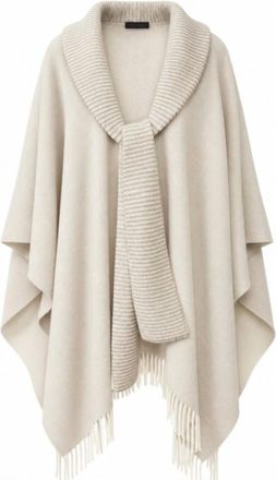 Fabiana Filippi Cape &agrave; col ch&acirc;le - Femme - Vestes - Gris - Taille: ONE Size