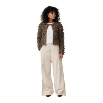 Alchemist Pantalon &agrave; brides Moonflower - Femme - Pantalons - Beige - Taille: 36 FR