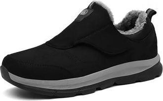 Generic Chaussures de Marche Hiver pour Hommes Extra Larges Confortables Antid&eacute;rapantes avec Semelles Int&eacute;rieures Rembourr&eacute;es (Black, 40)