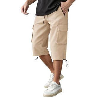 Generic Pantalon cargo pour homme 2026 - Couleur unie - Poche ample - Style d&eacute;contract&eacute; et polyvalent - Pour entra&icirc;nement, kaki, 3XL