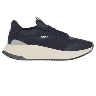 HUGO BOSS TTNM EVO Sneaker f&uuml;r Herren, Wildleder (Marine)