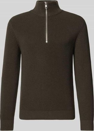 Marc O'Polo Denim Regular Fit Troyer aus reiner Baumwolle