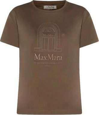 Max Mara Femme, Tops, Brun, Taille: 40 FR Smmbella Jersey T-shirt