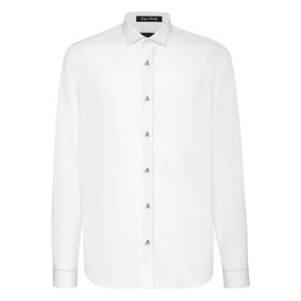 Philipp Plein Homme, Chemises, Blanc, Taille: XS Sugar Daddy Cut Shirt