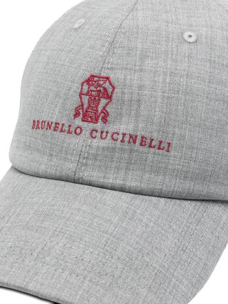 Brunello Cucinelli Mens Embroidered-Logo Baseball Cap Ss26 M
