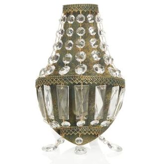 Hans K&ouml;gl [GEBRAUCHT] B-Ware K&ouml;gl Kristall Wandleuchte Cupola Wandleuchte Wandlicht Bilderlampe Flurleuchte E