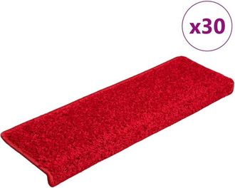 vidaXL Stufenmatten 30 Stk. 65x21x4 cm Rot Rechteckiger Rand Vidaxl