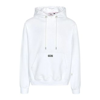 GCDS Cotton Hoodie - - Sweatshirts & Hoodies - Damen - Wei&szlig; - XS